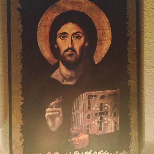 Icon of the Virgin Mary - Greek Orthodox Handmade Wooden Icon ...