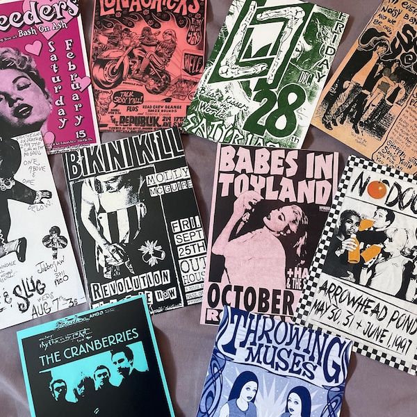 Shoegaze Wall Photo Collage 10 Physical Prints Set - Etsy