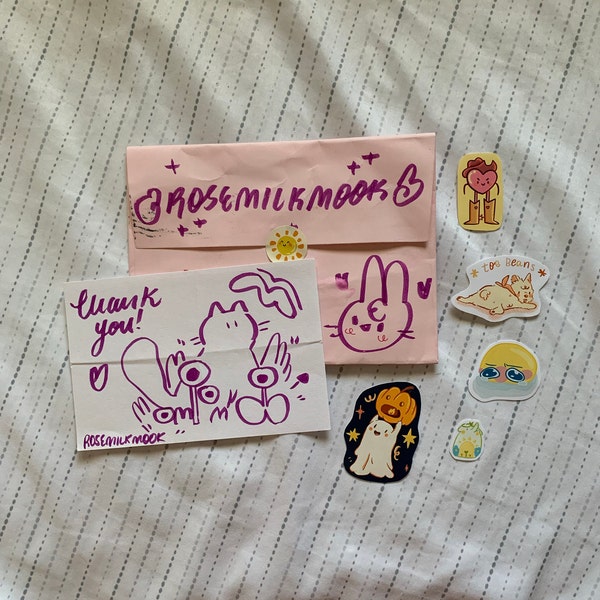 Cute Stickers Grab Bag, Kawaii Cute Mystery Sticker Grab Bag, Mystery ...