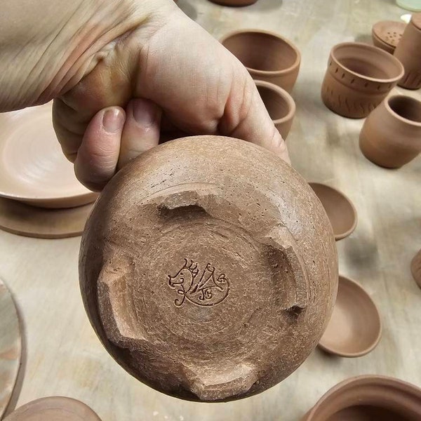 Personalized Ceramic Stamps / Custom Pottery Stamps / 12 Mm Thick Brass ...