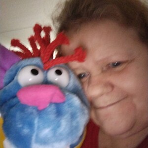 Red Fuzz-pro Professional Monster Hand Puppet - Etsy