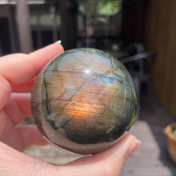 Labradorite Crystal, Blue, Purple, Orange, Rainbow Labradorite, Super ...