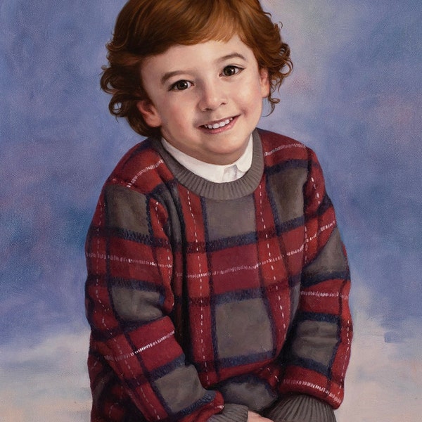 Custom Portrait Painting From Old Photo, Faded Photo to Oil Painting ...