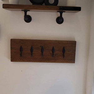 Blacksmith Handcrafted Towel Holder for Bathrooms Black Wrought Iron ...