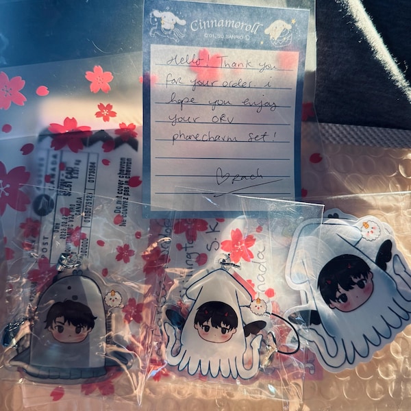 ORV Squid Kdj & Sunfish Yjh Connecting Phonecharm SET - Etsy