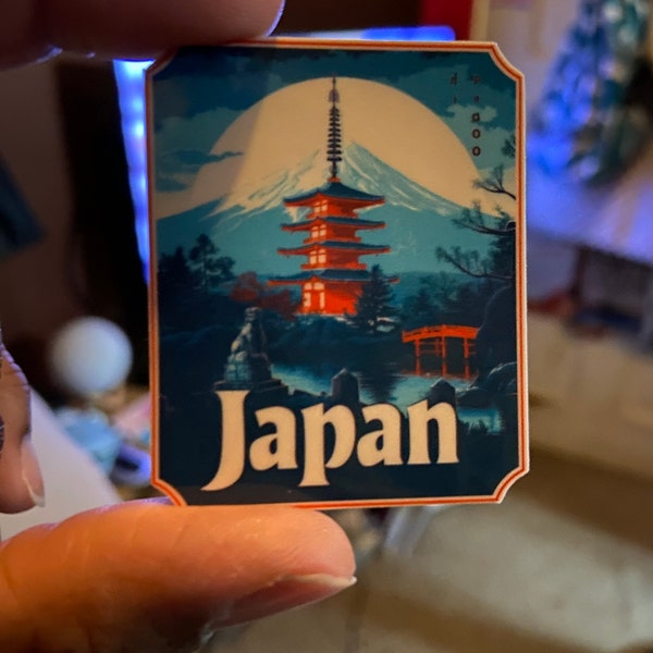 Japan Travel Sticker #002 // Decal for Suitcase, Laptop, Car or Water ...