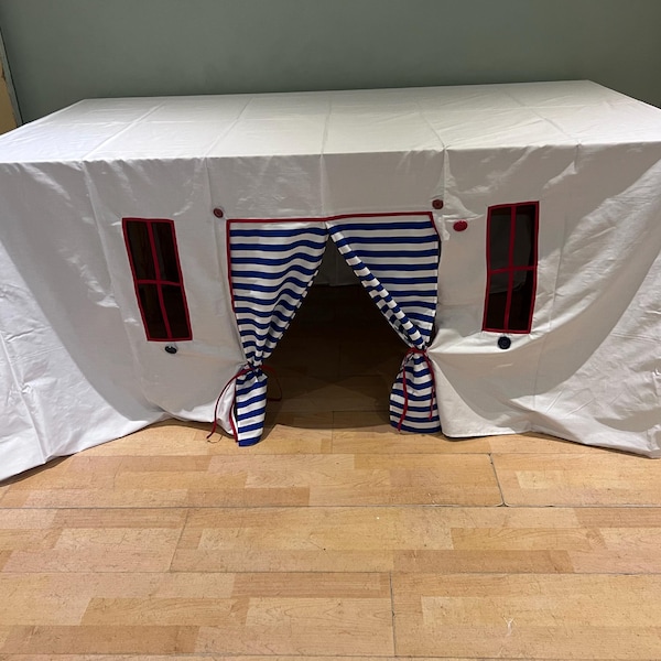 Tablecloth Play House, Table Playhouse, Table Tent, Play Tent, Outdoor ...