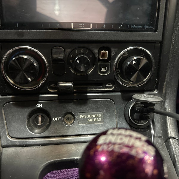 Miata MX5 HVAC Anodized Aluminum Knurled Black Climate Control Knobs ...