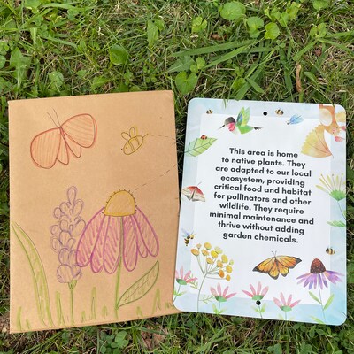 Native Plant Garden Yard Sign - Etsy