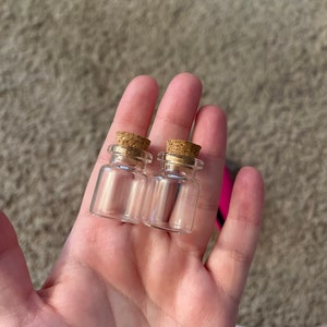 Glass Bottles With Corks 5 10 15 or 20 Ml Clear Empty Jars - Etsy