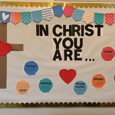 Christian Classroom Bulletin Board Set Bible Bulletin Board Scripture ...