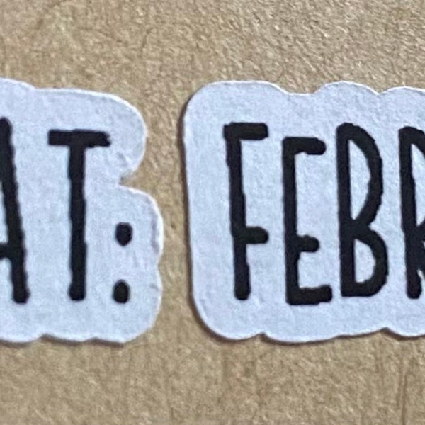 Monthly Days Stickers | 1-31 (varies by Month) Stickers | 3.5 X 5 ...