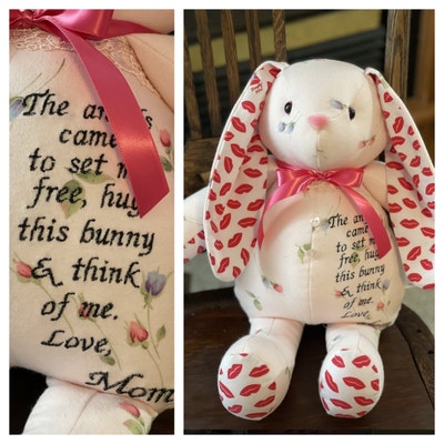 Bunny Memory Bunny Items Made of Loved Ones Clothing Personalized ...