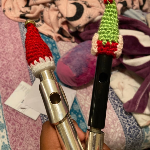 Flutehats, Little Crochet Hat for the Flute, Santa Hat - Etsy