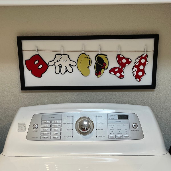 Custom Laundry Room Sign Disney/disney Home Decor/disney Lovers Gift ...