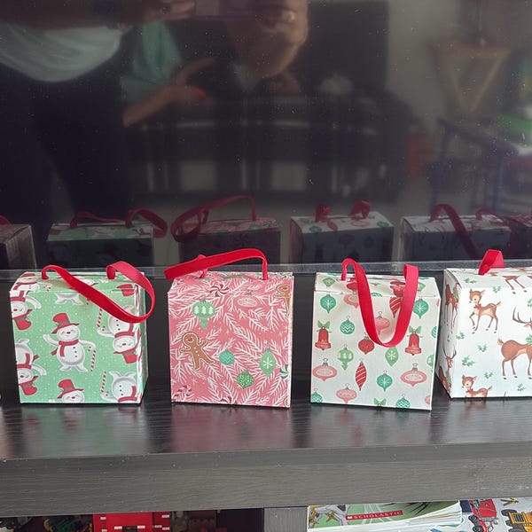 Christmas Village, Gable Box Labels, Treat Box Labels, Editable Party ...