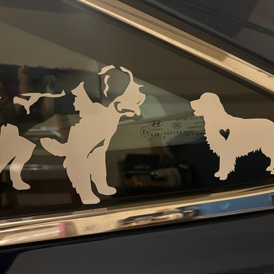 Golden Retriever Vinyl Decal Carlaptopwall - Etsy