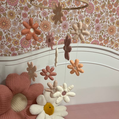 Baby Mobile, Neutral Baby Mobile, Daisy Mobile, Mobile Baby Neutral ...