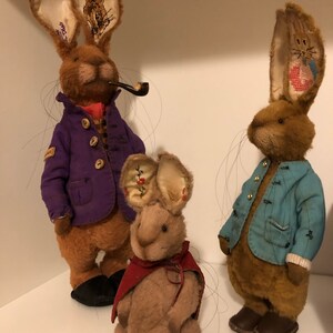 Peter Rabbit Stuffed Bunny Plush Handmade Teddy 26 Cm Vintage | Etsy