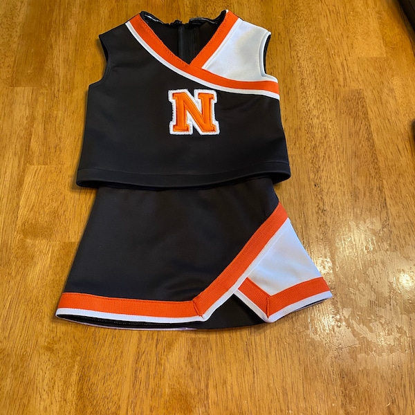 Trim Orange White Cheer Leader Athletic Team Uniform 1 Inch Wide Uneven ...