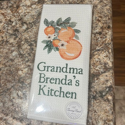 Beach House Time Dish Towel Personalized Kitchen Towel Housewarming ...