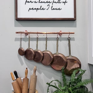 Copper Pot Rail, Copper Pot Rack - Etsy