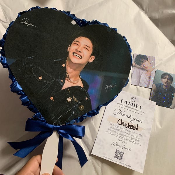 Stray Kids Chan Photo KPOP Picket / Fan With Ruffles - Etsy