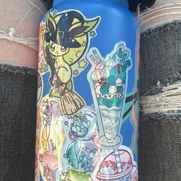 Kawaii Anime Cat Girl Vinyl Decal Cat Girl Sticker Vinyl Sticker Kawaii ...