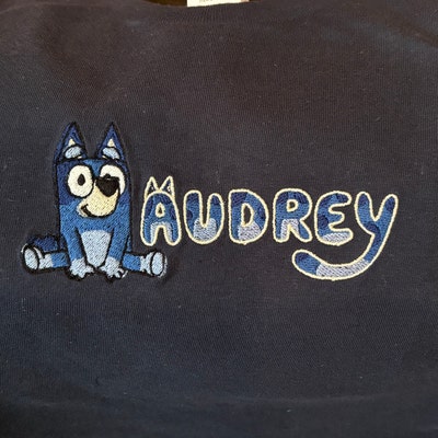 Cartoon Blue Dog Style Machine Embroidery Font Design, Instant Download ...