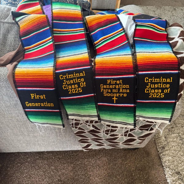 Honduras/peru Sash, Binational Stole, First Generation, Graduation Sash ...