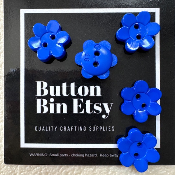 Petal Flower Shaped Buttons 3 Sizes 5pk, Made in Italy - Etsy