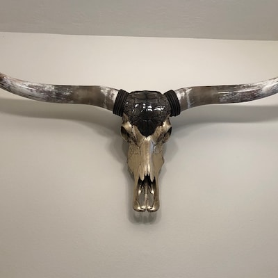 Real Buffalo Skull on Pedestal Buffalo Skull Decorated - Etsy