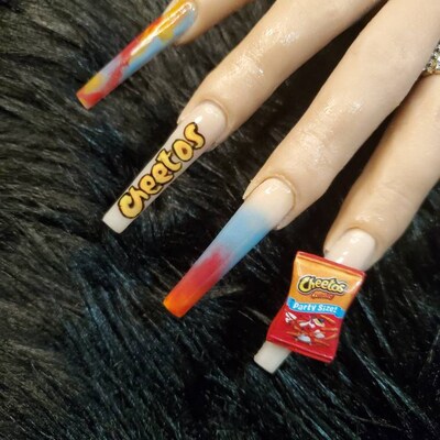 Oversized Hot Cheetos Kawaii Nail Charms 10 Pieces - Etsy