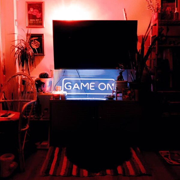 Game on Neon Sign,game on Neon Light,game on Room Decor,game on Led ...