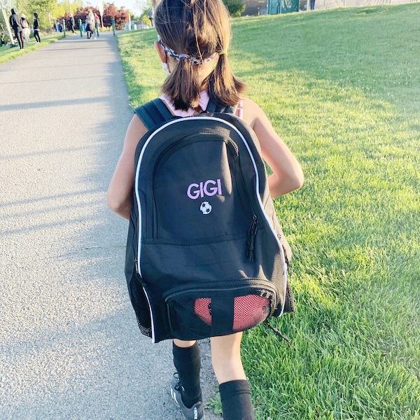Name With Soccer Ball Soccer Backpack, Name Soccer Backpack ...