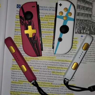 Custom Xenoblade Chronicles Mythra Pyra Themed Nintendo Switch Joy-con ...