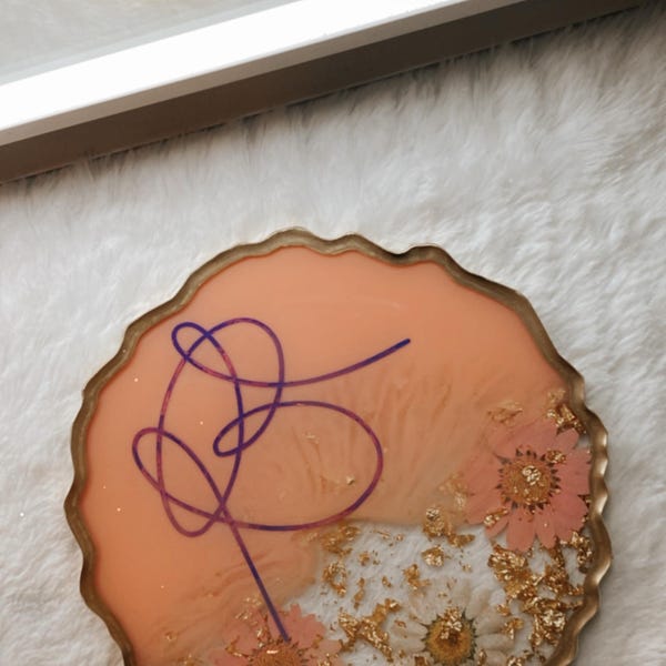 BTS INSPIRED Trinket Tray Gold - Etsy