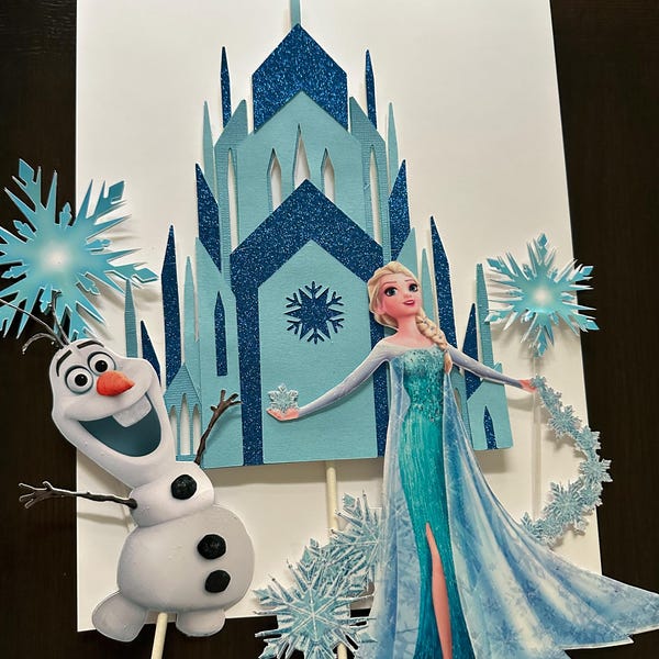 Frozen Castle SVG File for Cake Topper or Party Decorations | Arendelle ...