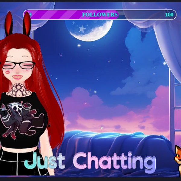 Animated Stream Screen Lofi Relaxing Day Looped Vtuber Background ...