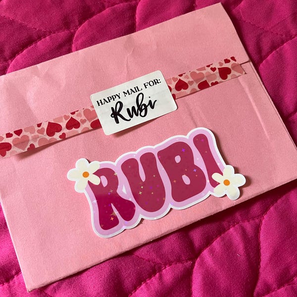 Preppy Coquette Pink School Supply Labels - Etsy