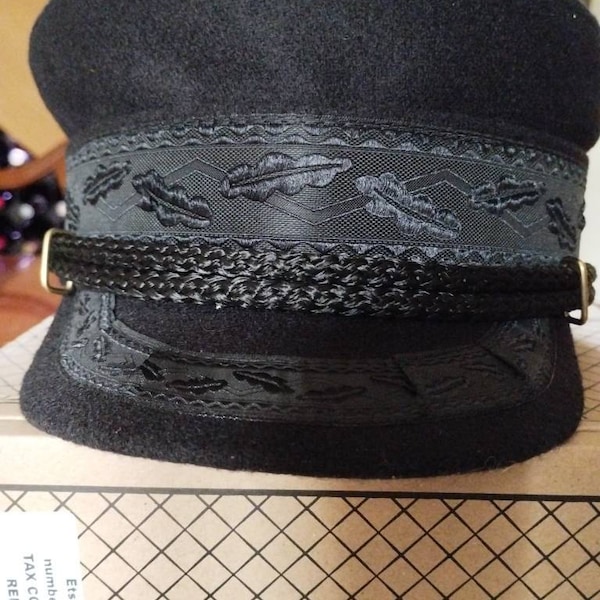 HAMBURG Wool Merchant Fleet Sailor Mariner Cap Skipper Breton Trawler ...