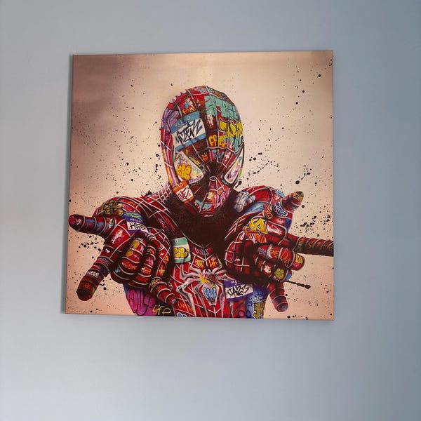 Graffiti Scarface Canvas Art Wall Art Print Mafia Gangster Abstract ...