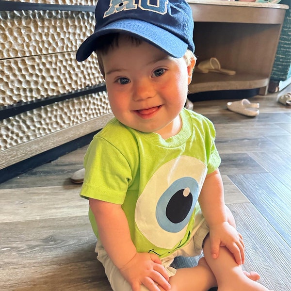 Monsters University MU Hat Mike Wazowski Baseball Cap Halloween Costume ...