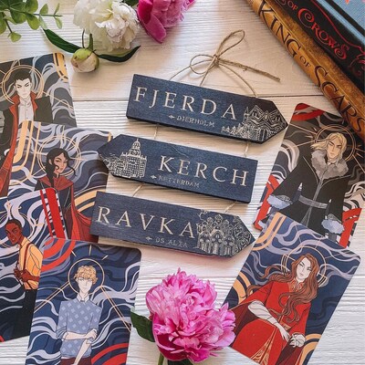 Six of Crows Wooden Signs, Handmade Wood Engraved, Inspired by the ...