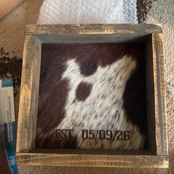 Branding Frame Cowhide Brand Plaque, Wedding Ceremony, Branding ...