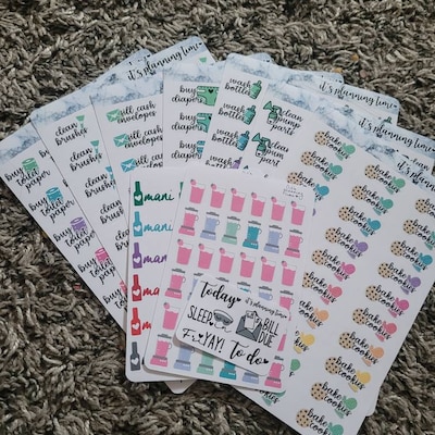 Pack Lunch Reminder Planner Stickers 35 Count - Etsy