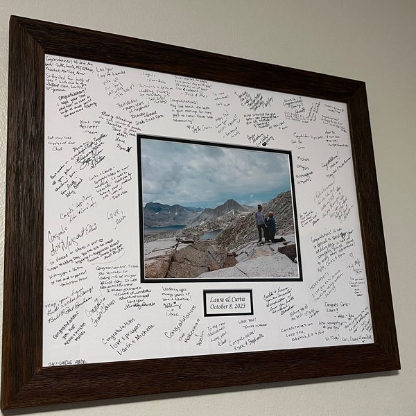 20x24 Signature Mat Kit WITH Rustic Barnwood Type Frame. White Mat ...