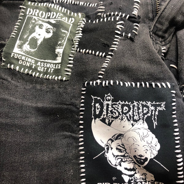 E - K - Punk Patches - Grindcore, Thrash, Crust, Anarcho, Metal, Vegan ...
