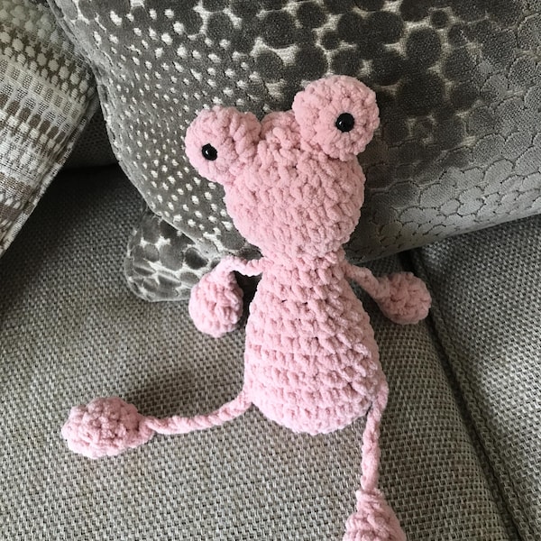 Big Pink Bunny Amigurumi Bunny Gift Handmade Rabbit Plush Toy Crochet ...