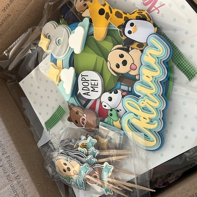 Cake Topper, Adopt Me Roblox Party Decorations, Adopt Me Roblox Cake ...